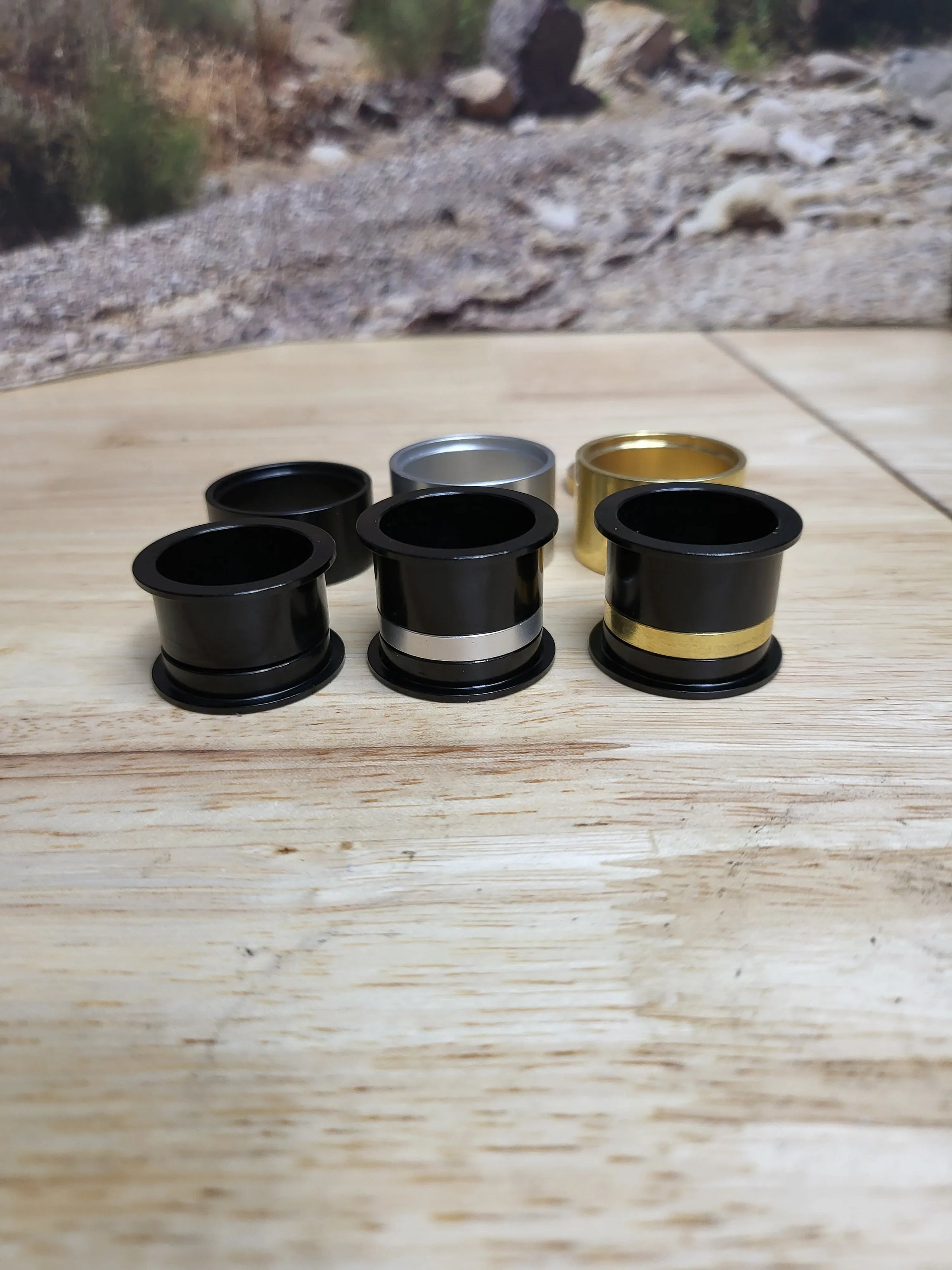 Island style wheel spacers and rings For UPW and DDP wheels, brass or ...