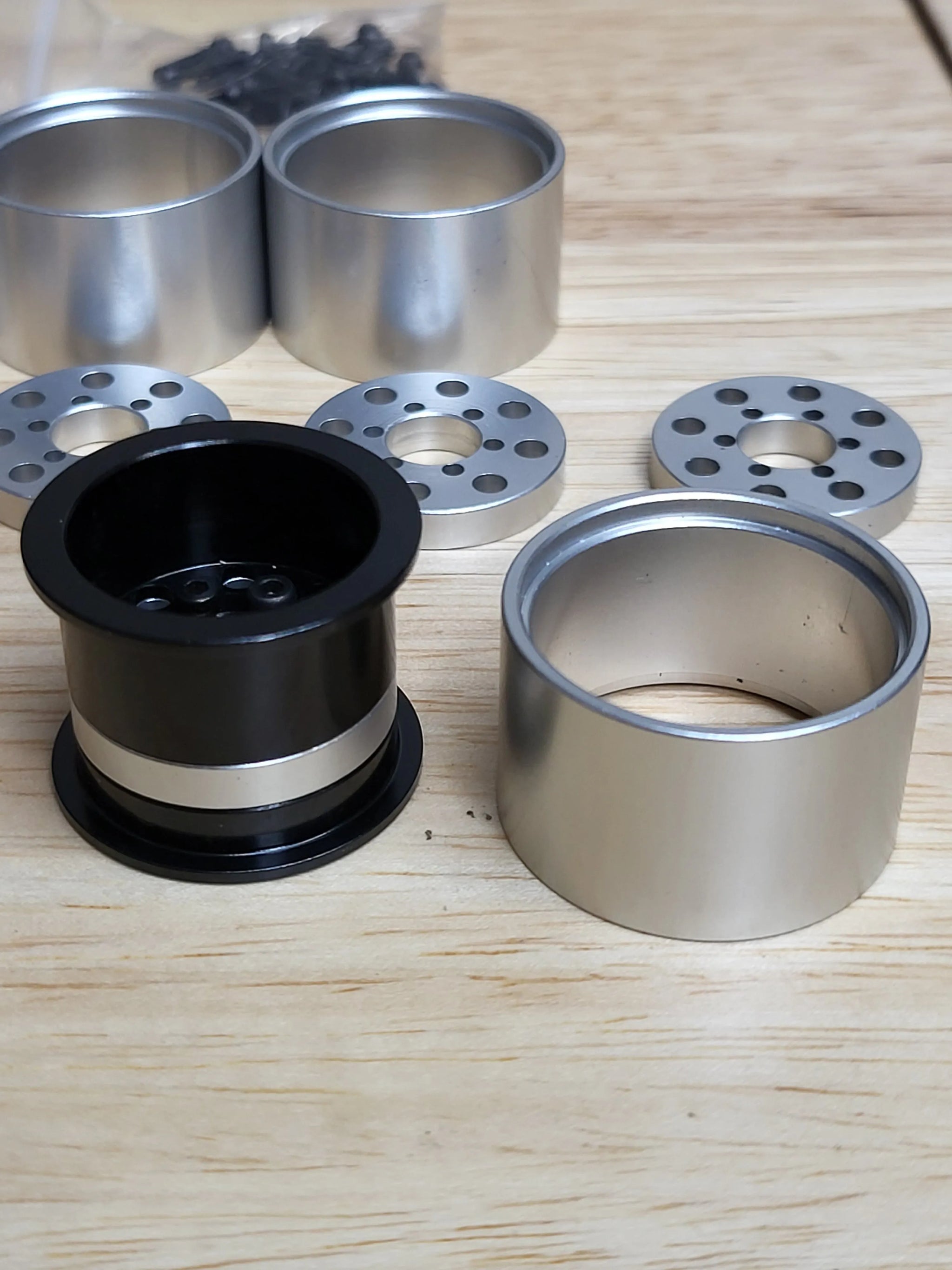 Island style wheel spacers and rings For UPW and DDP wheels, brass or ...